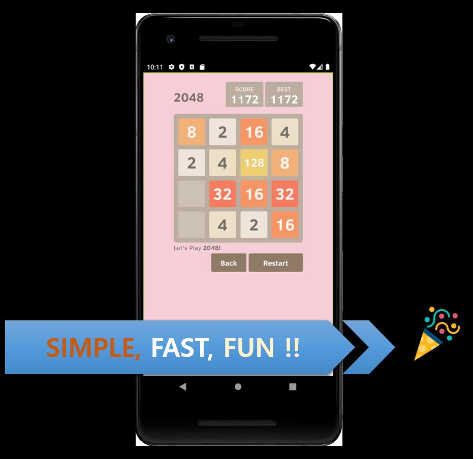 Download 2048 게임 _ 숫자 퍼즐 맞추기 게임 android on PC