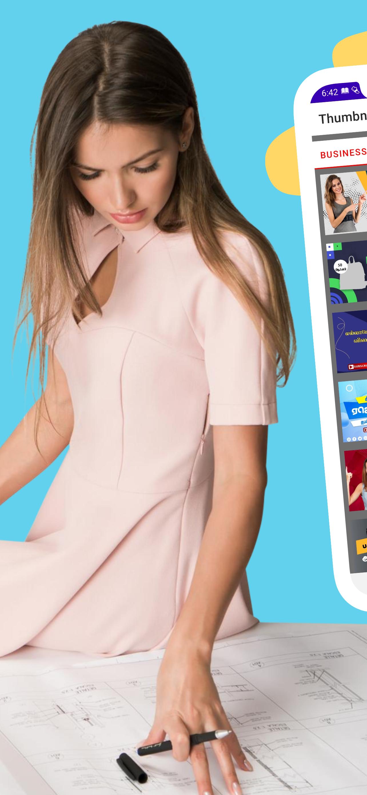 Download Tamil Thumbnail & poster maker android on PC