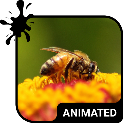 Download Working Bees Animated Keyboard android on PC