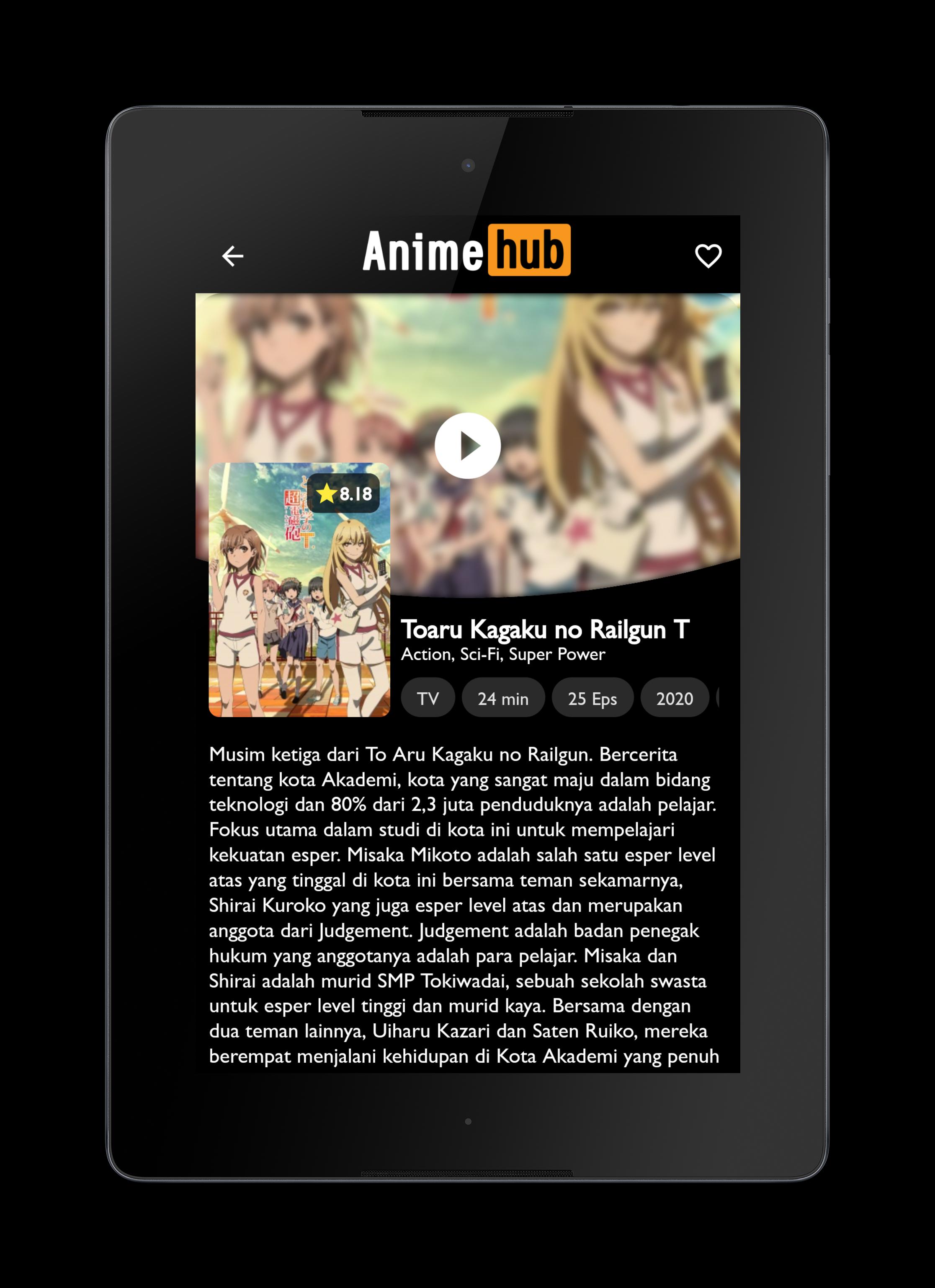 Download AnimeHub Tempat Nonton Anime android on PC