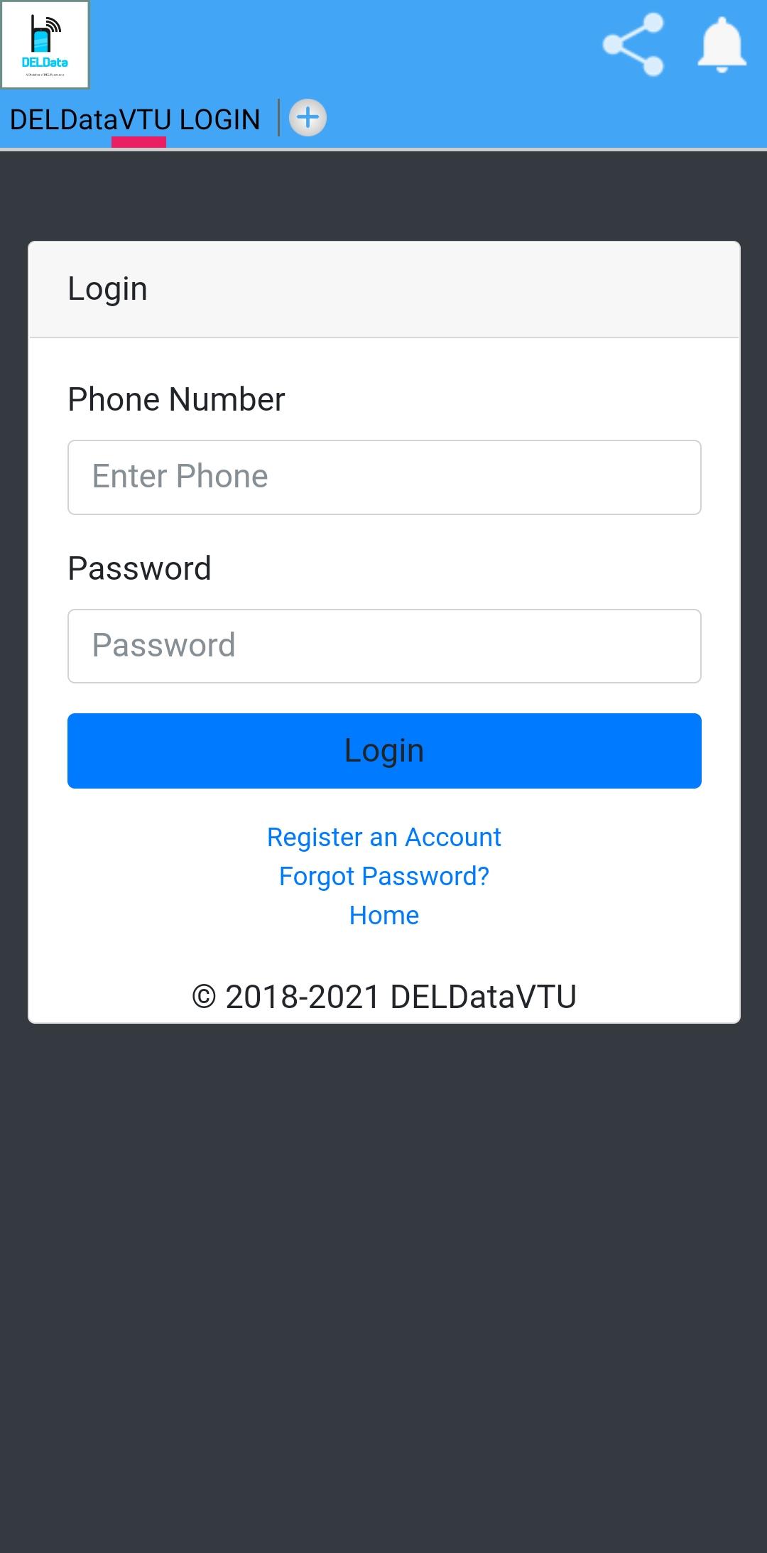 Download DELData VTU Portal android on PC