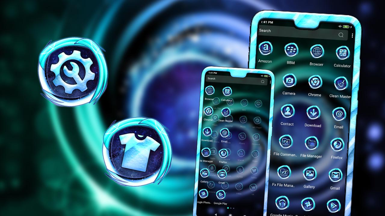 Download Spiral Nebula Launcher Theme android on PC