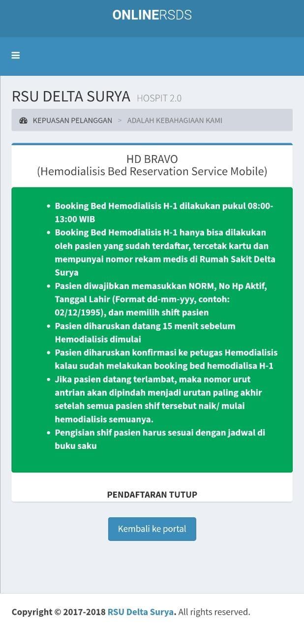 Download Daftar Online RS Delta Surya android on PC