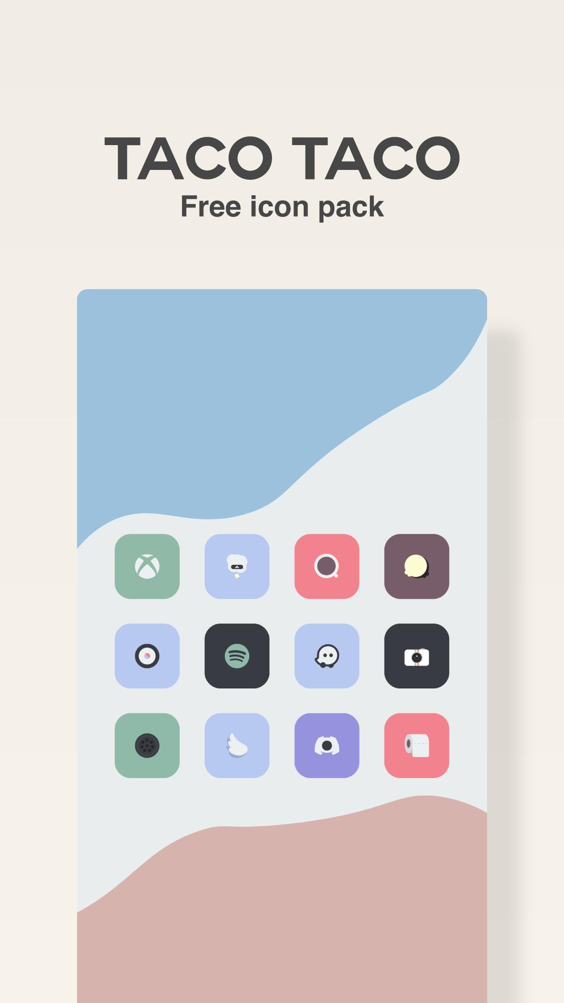 تنزيل Taco Taco 🌮 - Icon Pack على جهاز الكمبيوتر | مسؤول GameLoop