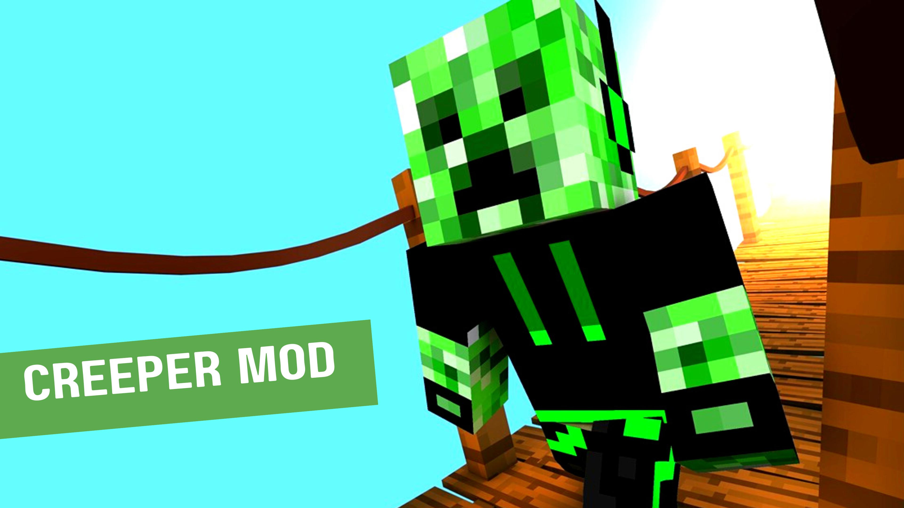 Download Creeper Mod Skin for Minecraft android on PC