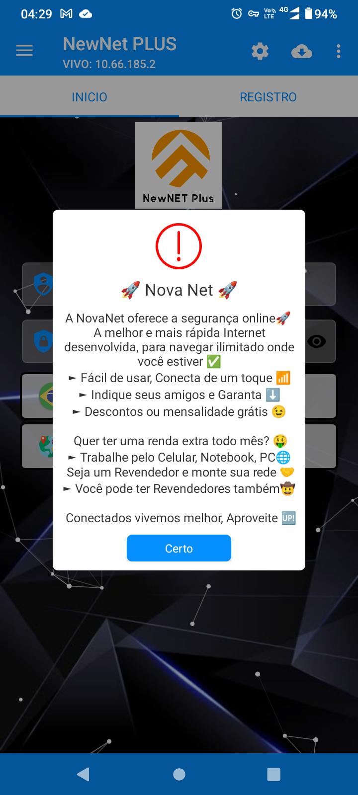 Download NovaNET Plus android on PC