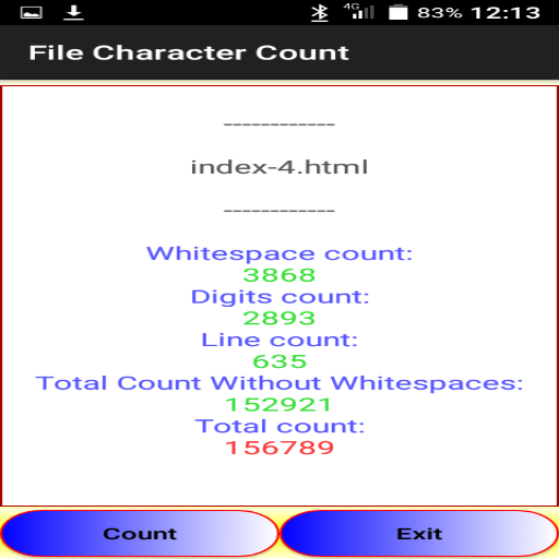 Download File Character Count android on PC