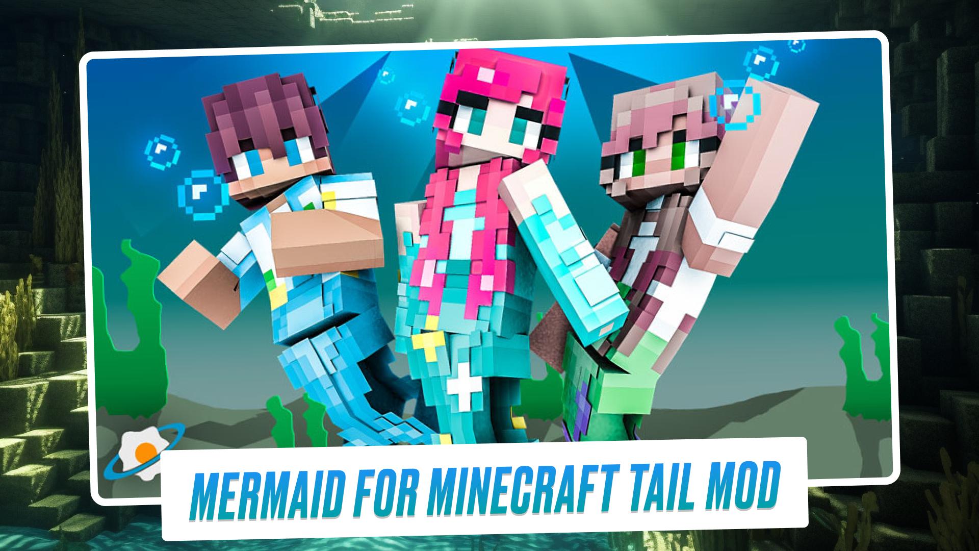 Download Mermaid in Minecraft Mod 2024 android on PC