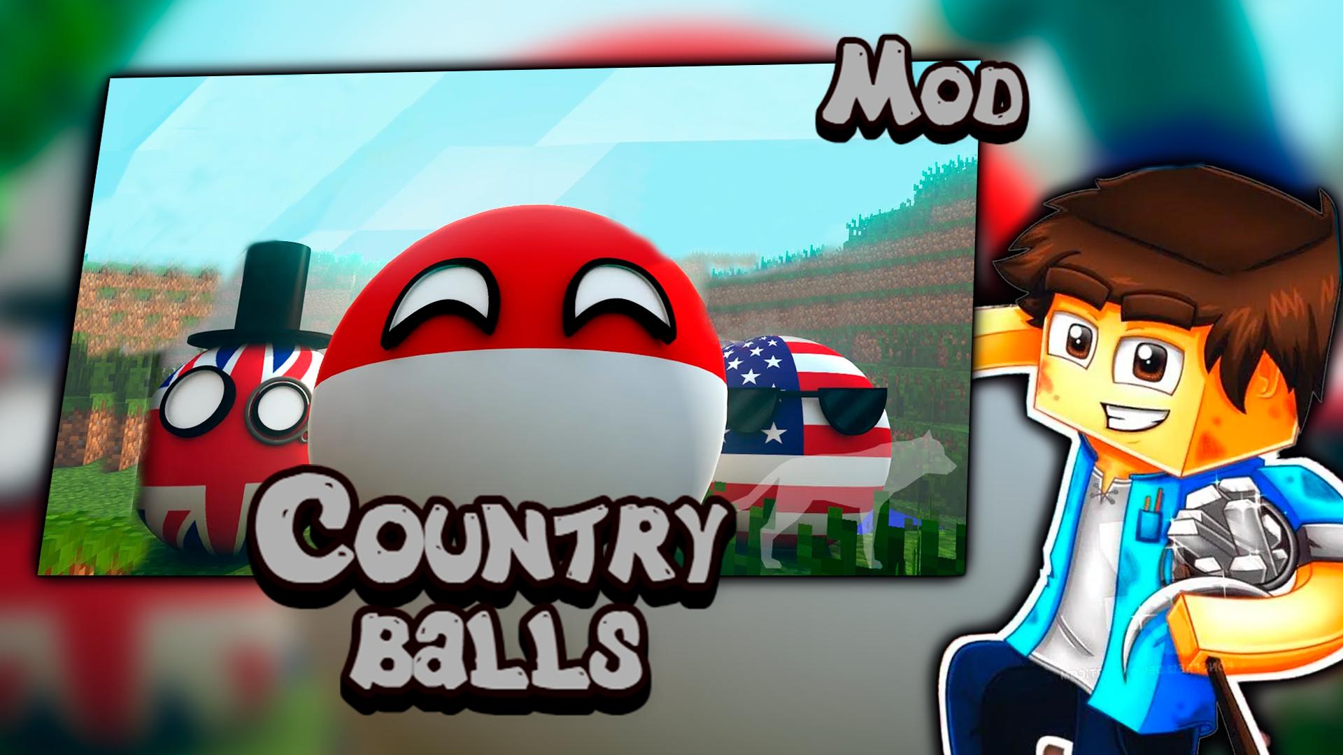 Download Countryballs Mod for Minecraft android on PC