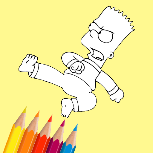 Download Bart Sim-pson Coloring Book android on PC