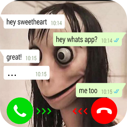 Download Top Creepy Momo Fake Call And Video Chat 2020 android on PC