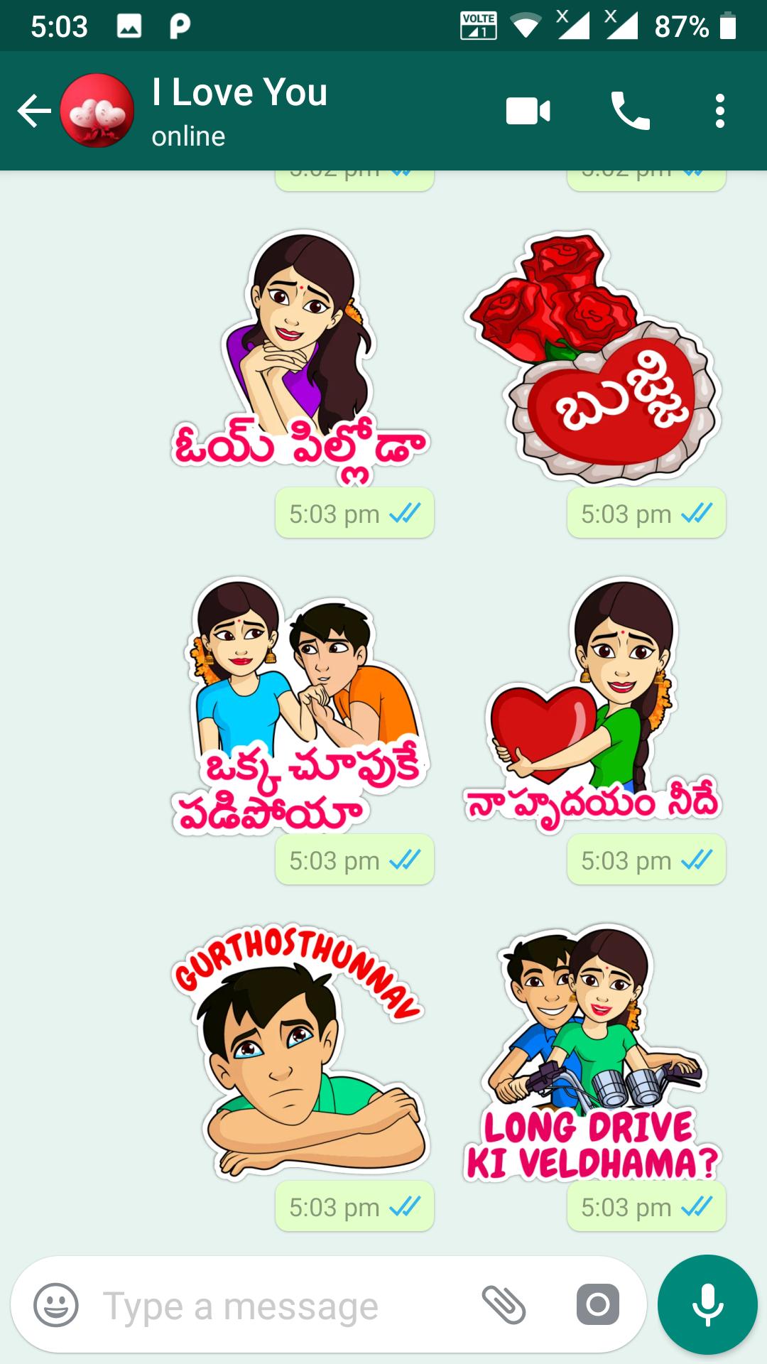 Descargar Telugu Love Stickers - Telugu Romantic Stickers en PC ...