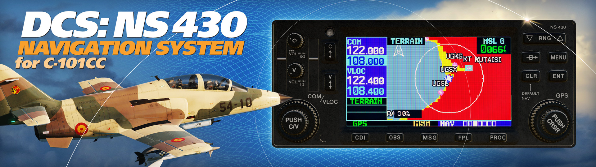 Download DCS: NS 430 Navigation System for C-101СС Free and Play on PC