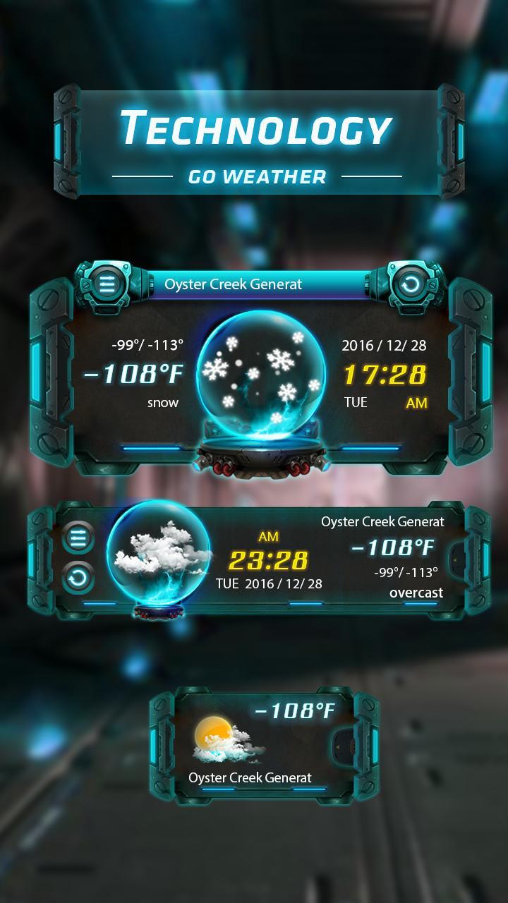 在電腦上下載Technology GO Weather Widget Theme | GameLoop官方網站