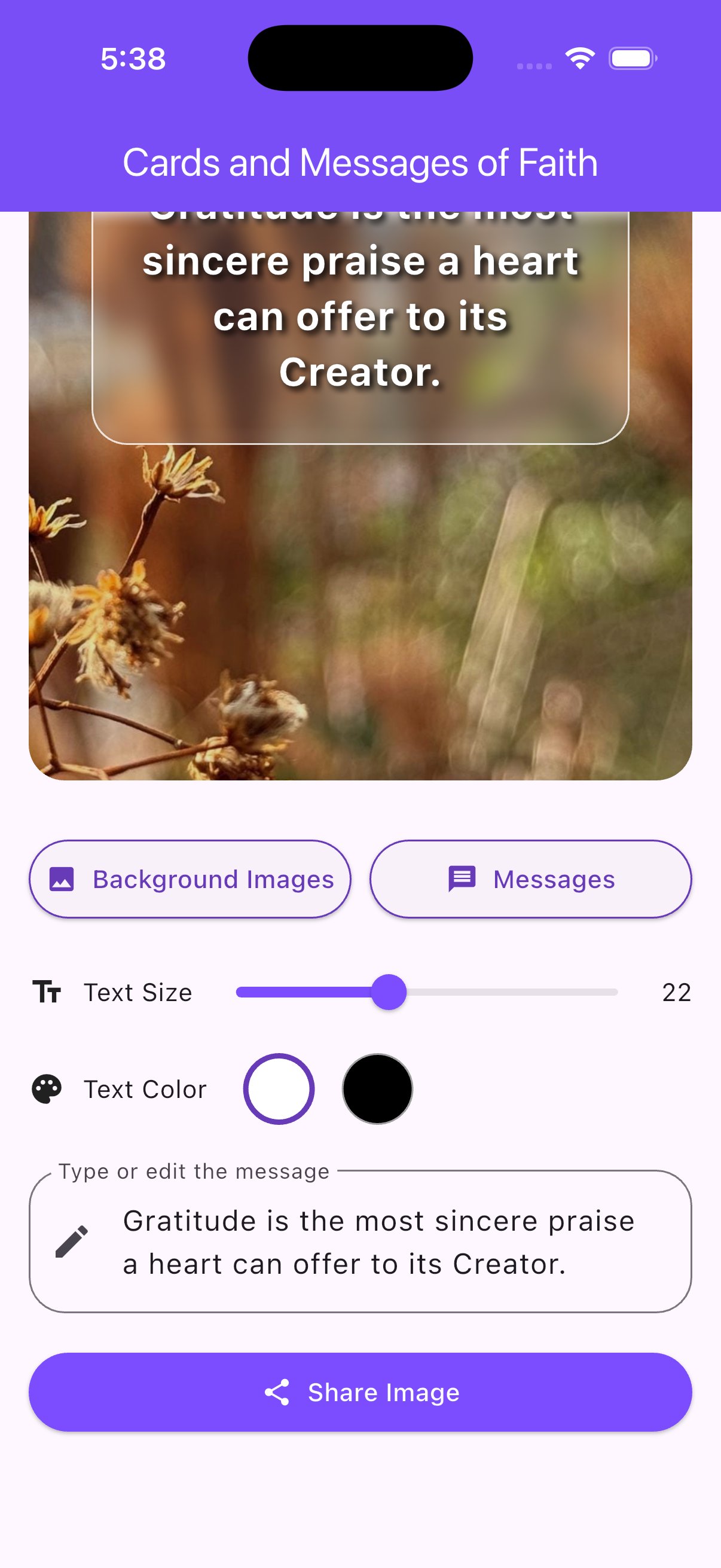 Download Good Morning and Faith Cards android on PC