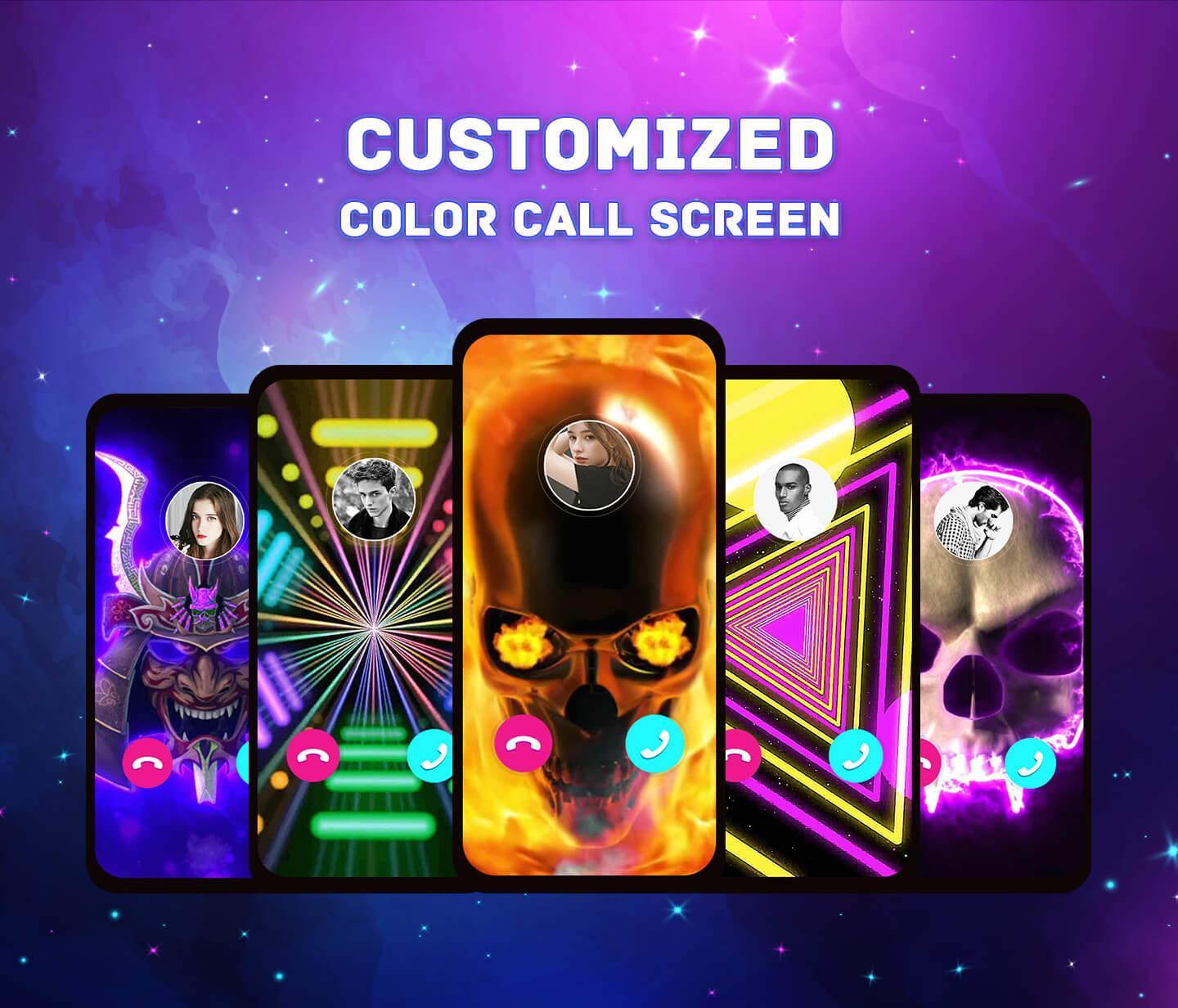 Скачать Color Call Pro-Phone Caller Screen Theme,LED Flash на ПК ...