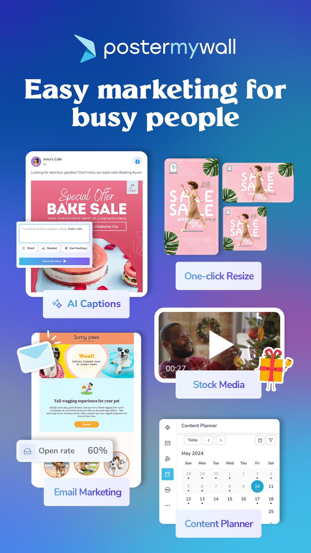 Download PosterMyWall: Design & Promote android on PC