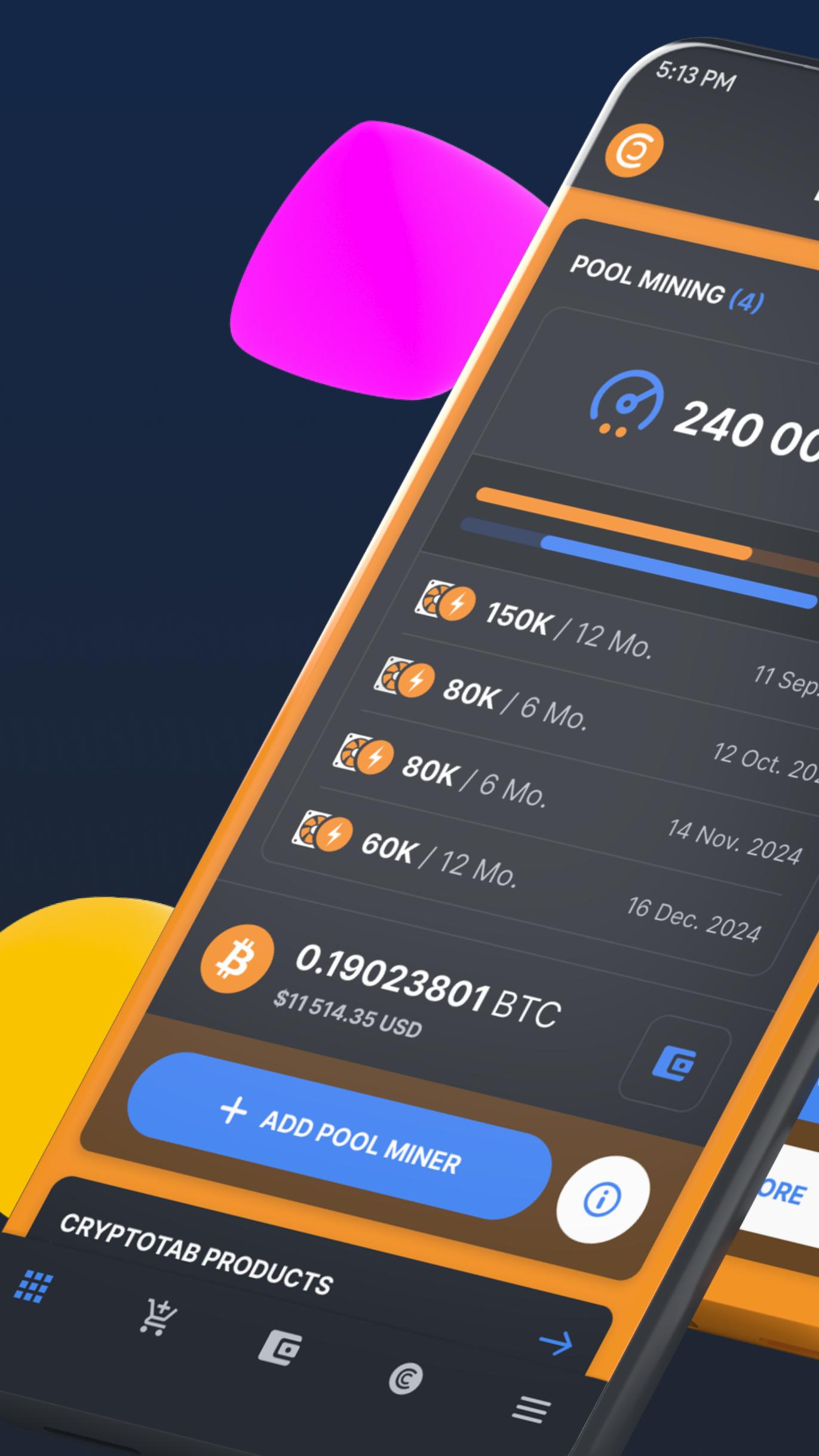 Download CT Pool: Crypto Mining App android on PC