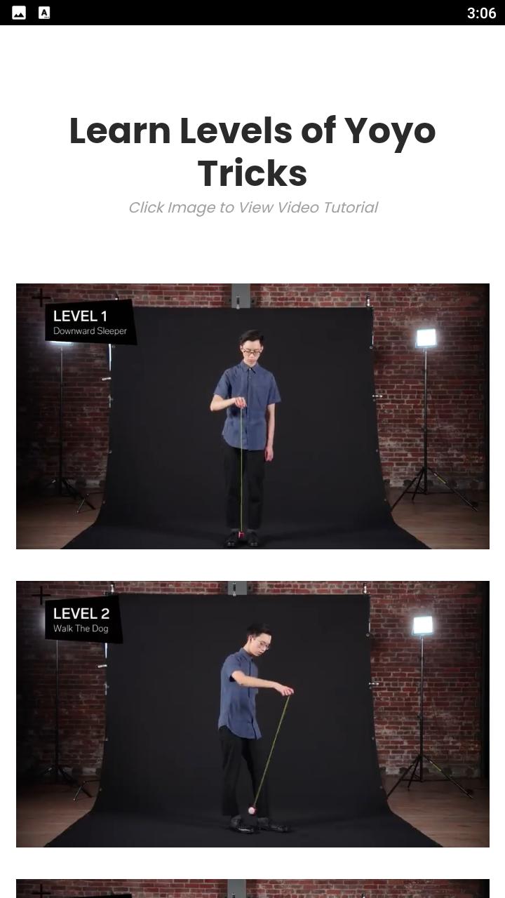 Download Learn Levels of Yoyo Tricks android on PC