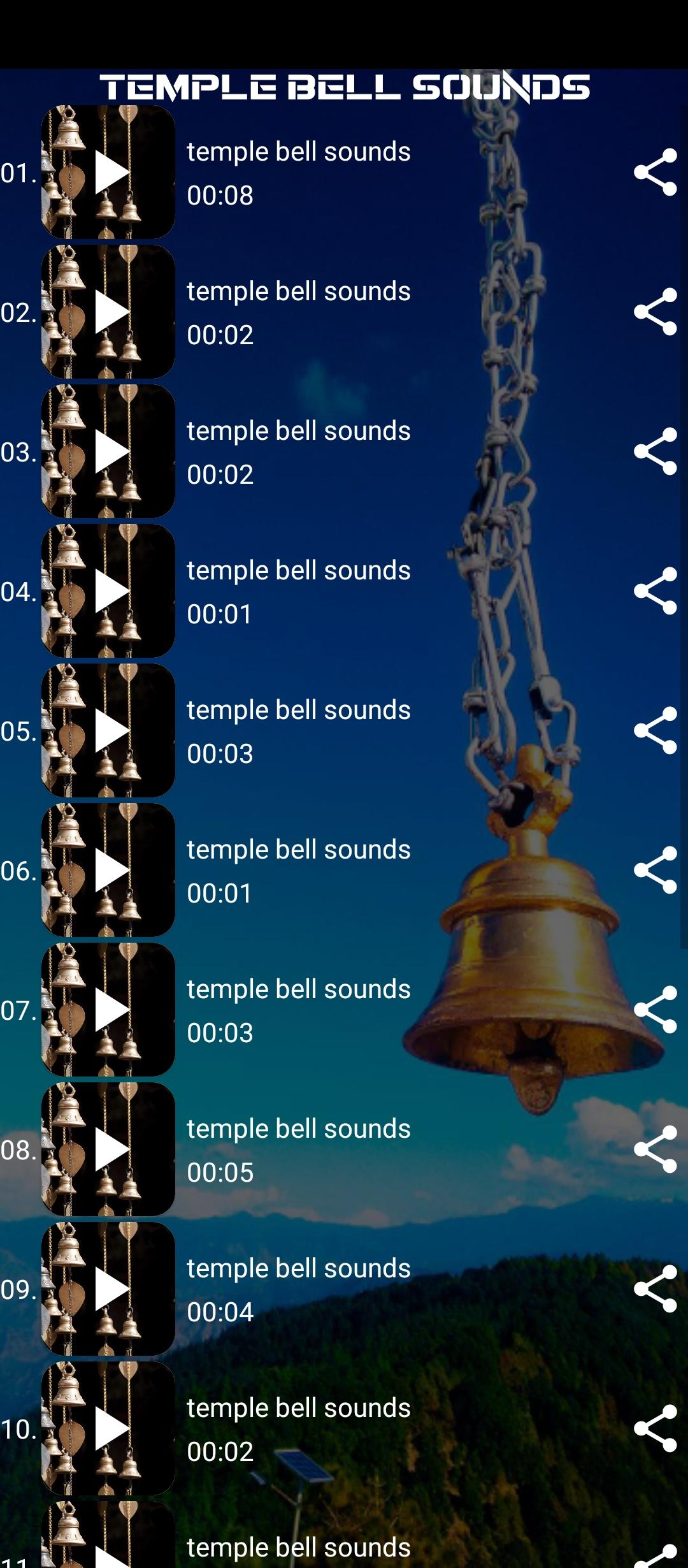 Download temple bell sounds android on PC